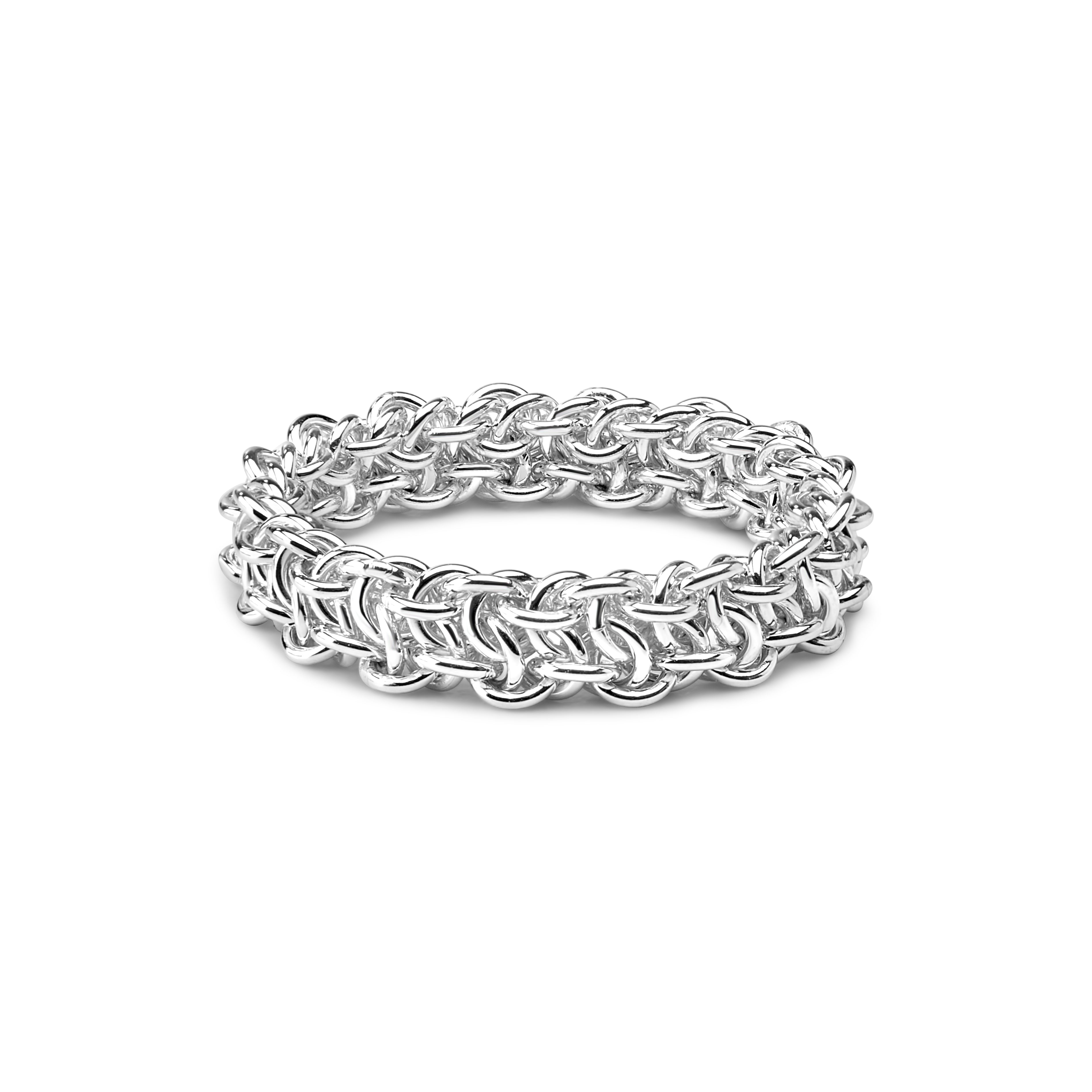 Fused Bramble Chainmaille Band Ring — Handmade in the USA - Femailler