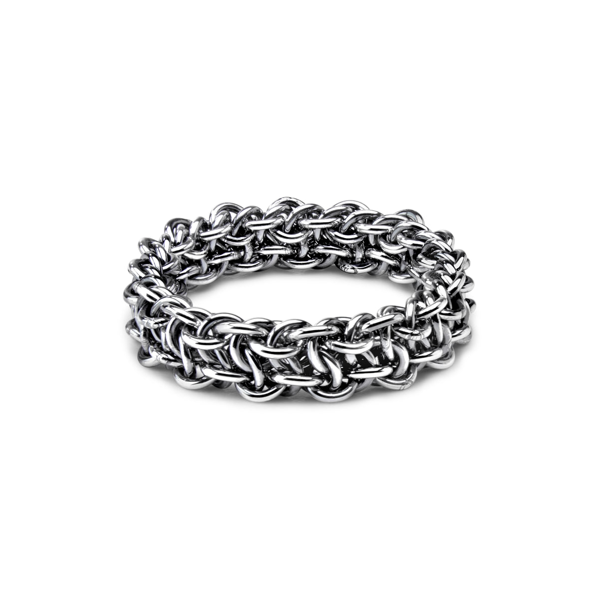 Fused Bramble Chainmaille Band Ring — Handmade in the USA - Femailler