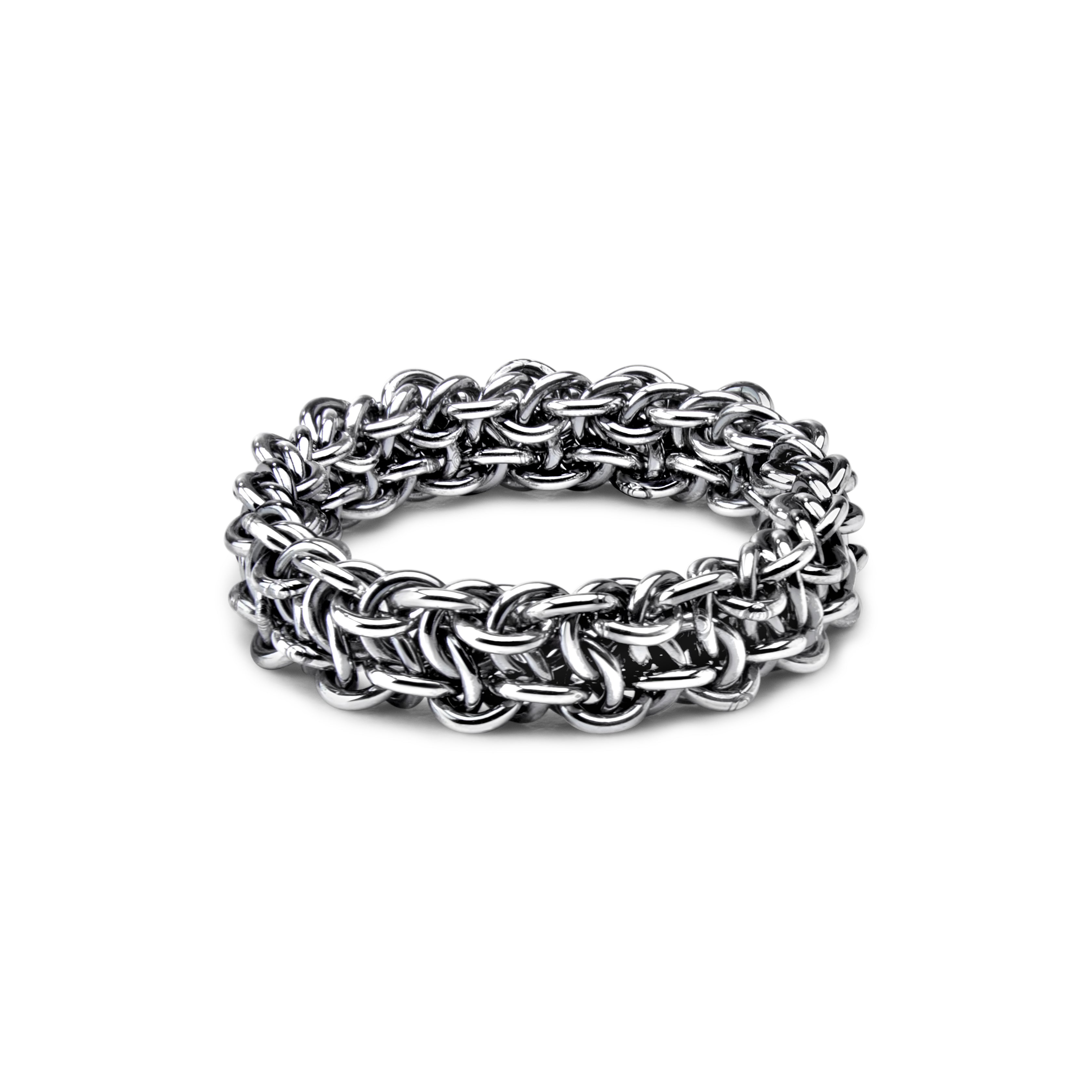 Fused Bramble Chainmaille Band Ring — Handmade in the USA - Femailler